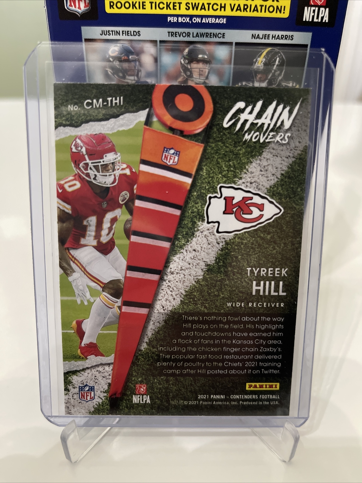 2021 Contenders Tyreek Hill Chain Movers Chiefs Dolphins #CM-THI | eBay