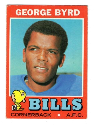 1971 Topps #58 George Byrd Buffalo Bills Football Card EX | eBay