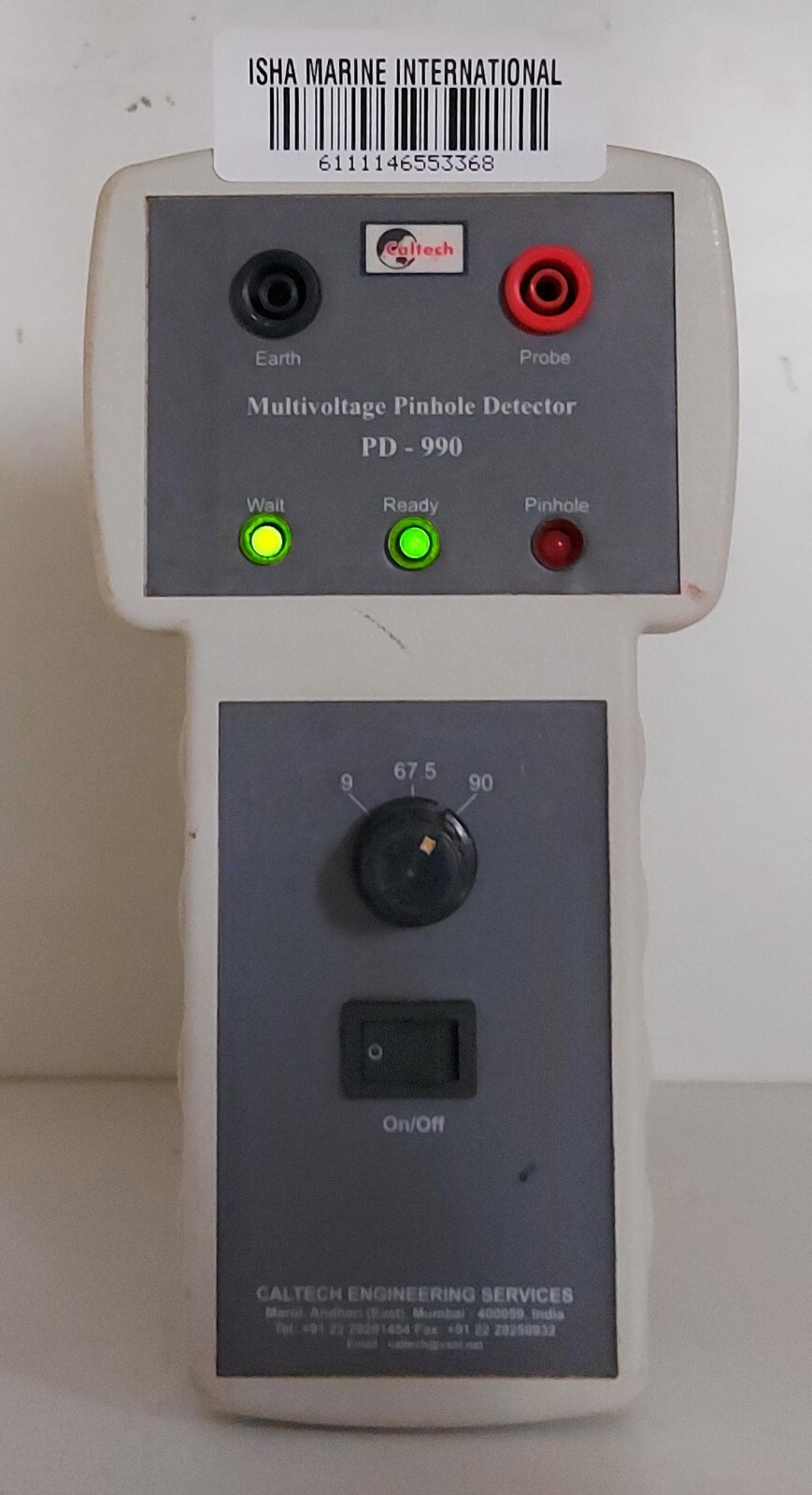 Caltech Engineering PD-990 Multivoltage Pinhole Detector for sale ...