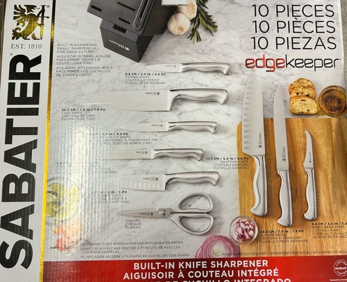 Sabatier Edgekeeper Forged German Steel Cutlery Set 10 Pieces Open Box ...