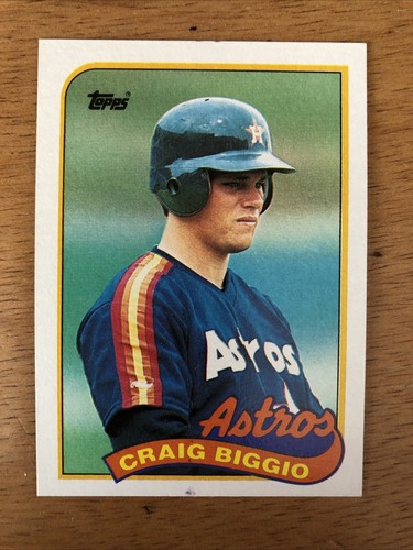 1989 Topps Craig Biggio #49 Rookie Card Hall of Fame Houston Astros | eBay
