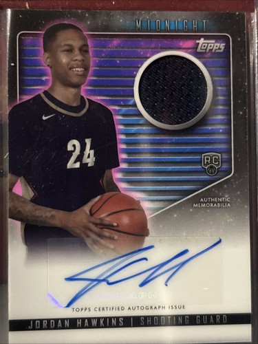 2023-24 Topps Midnight Jordan Hawkins Rookie Patch Auto - NO Pelicans ...