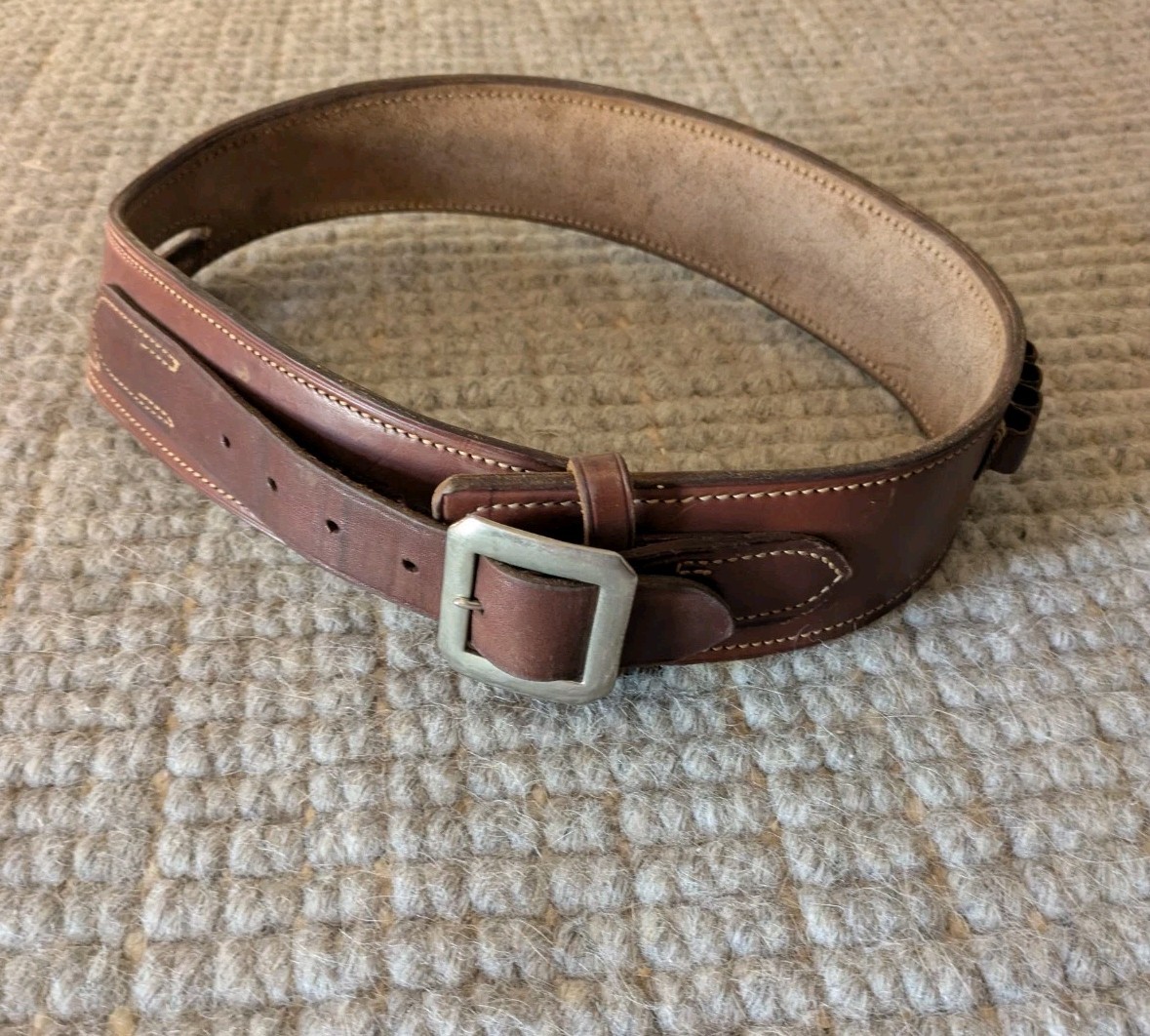 Vintage George Lawrence Co. Portland Oregon Ammunition Leather Belt Sm ...
