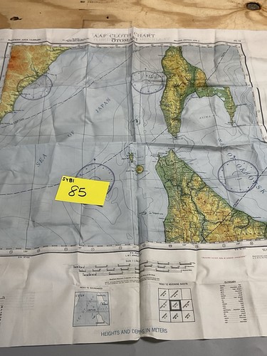 WWII US AAF Sik Escape Map of Asia- SYB1-85 | eBay