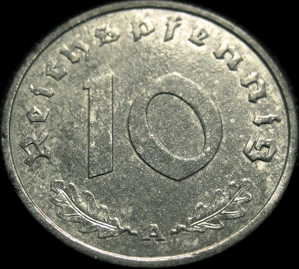 Authentic Germany Third Reich 10 Pfennig Coin World War II | eBay