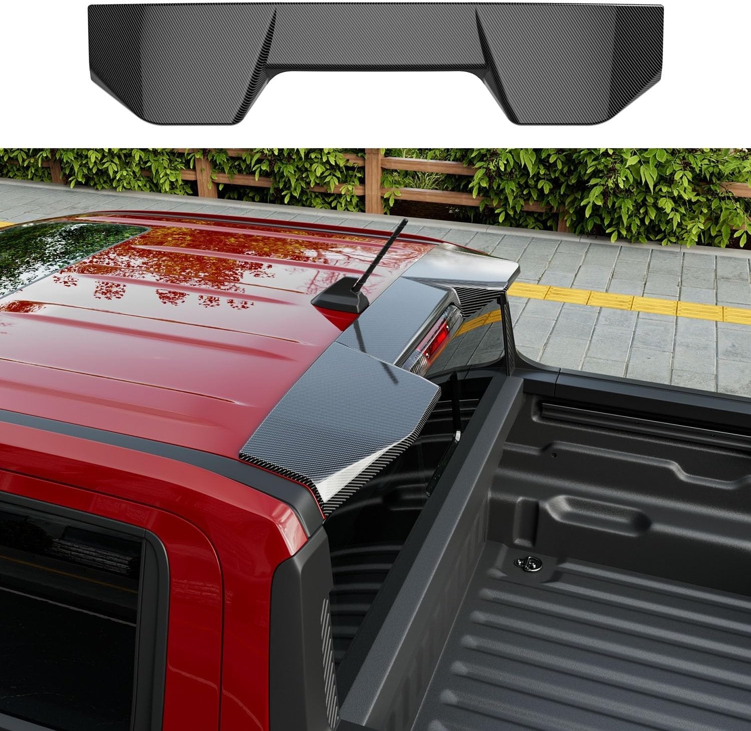 For 2022-2025 Ford Maverick Rear Spoiler Rear Roof Spoiler ABS Glossy ...