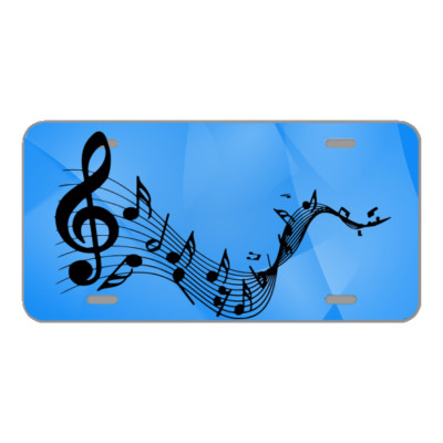 Custom Novelty License Plate With Music Notes Design | eBay