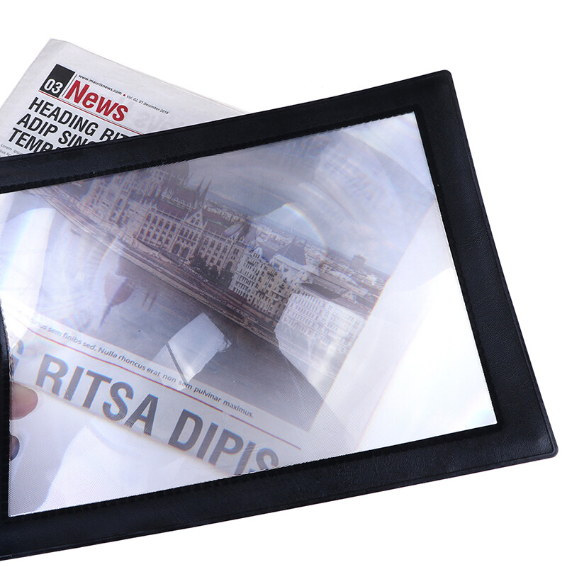 Home Office Supplies A4 Large Sheet Magnifier Glass Reading Aid Lens ...