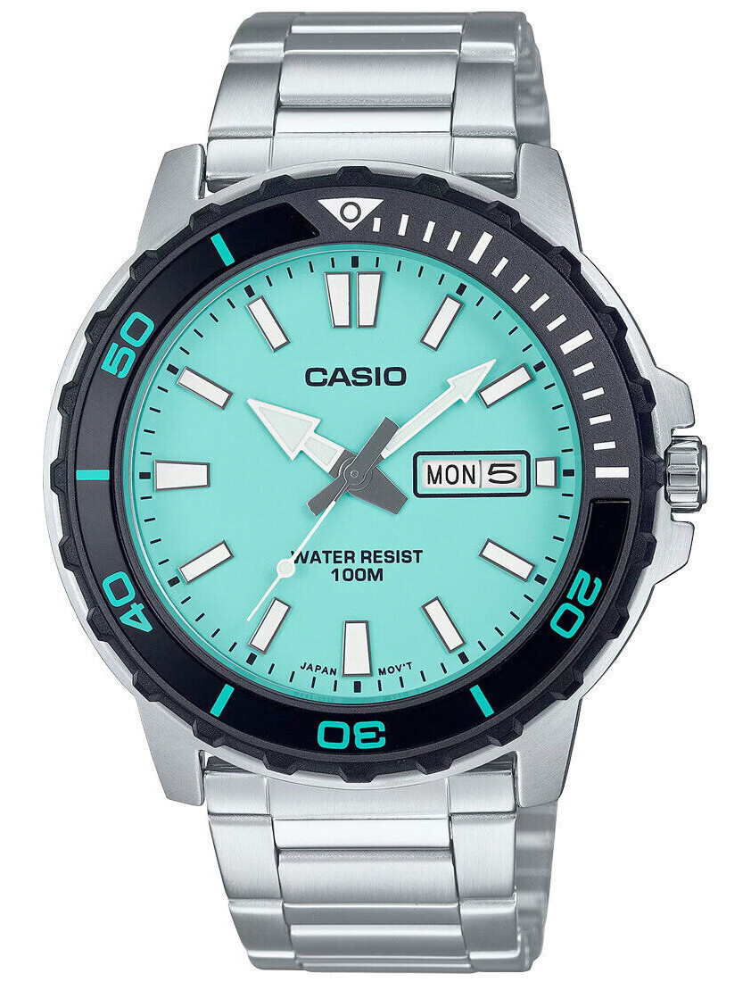 Casio Standard Analog Stainless Steel Quartz Men's Watch MTD-125D-2A2 ...