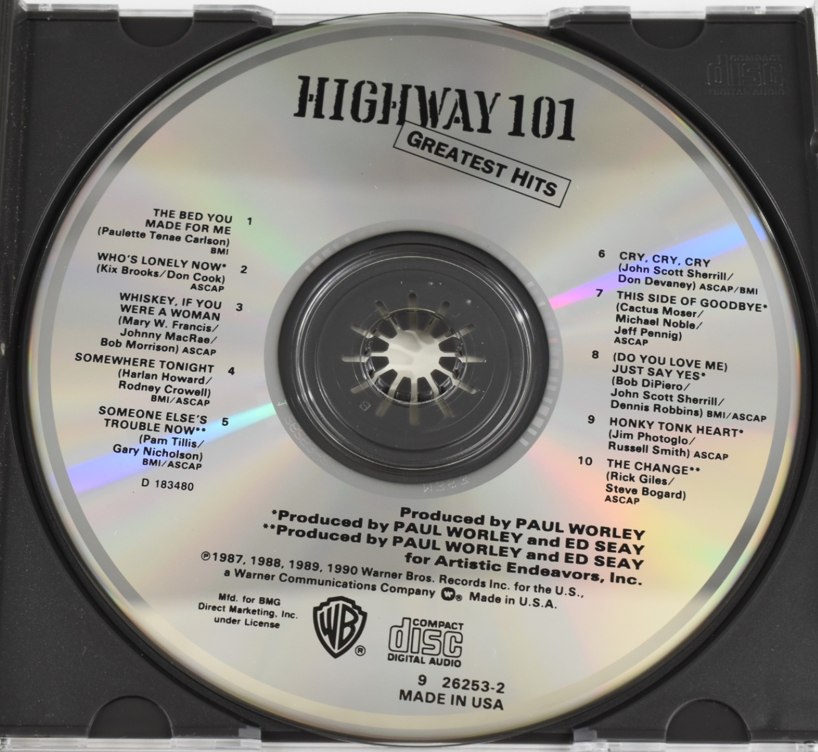 Highway 101: Greatest Hits (CD, Warner Bros., 1990) | eBay