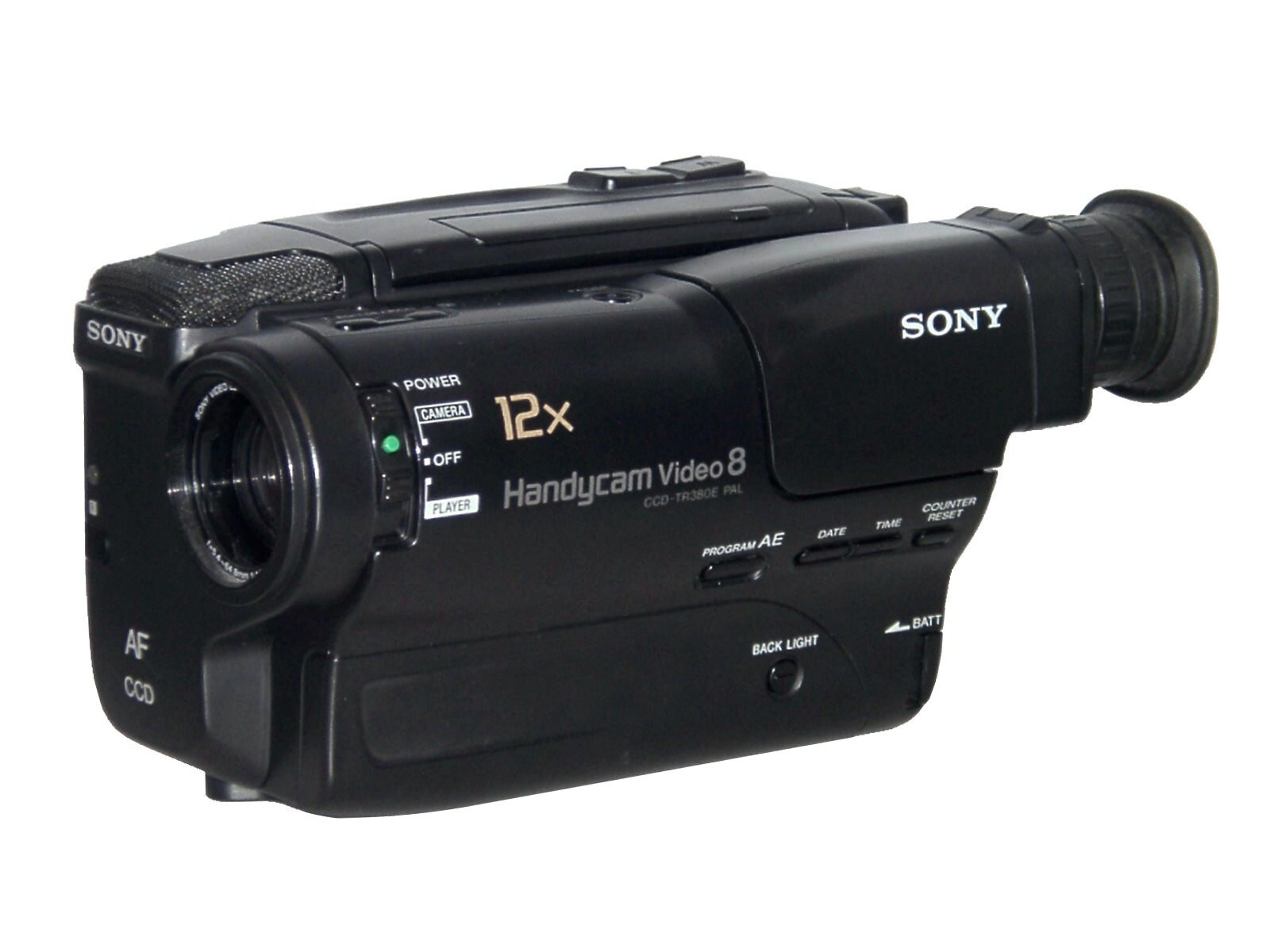 Sony Handycam CCD-TR380E Video8 Camcorder - 8mm Video Camera Recorder ...