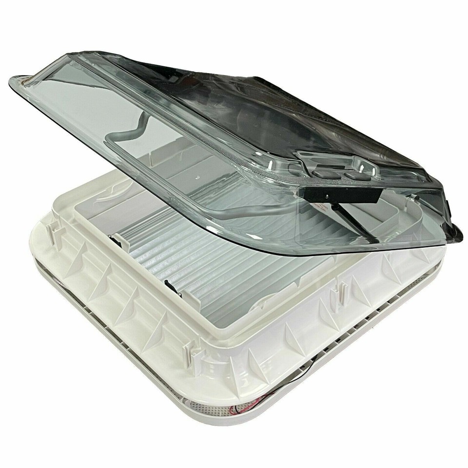 Roof Vent LED Skylight Crystal Dome Shower Hatch Camper Van Caravan ...