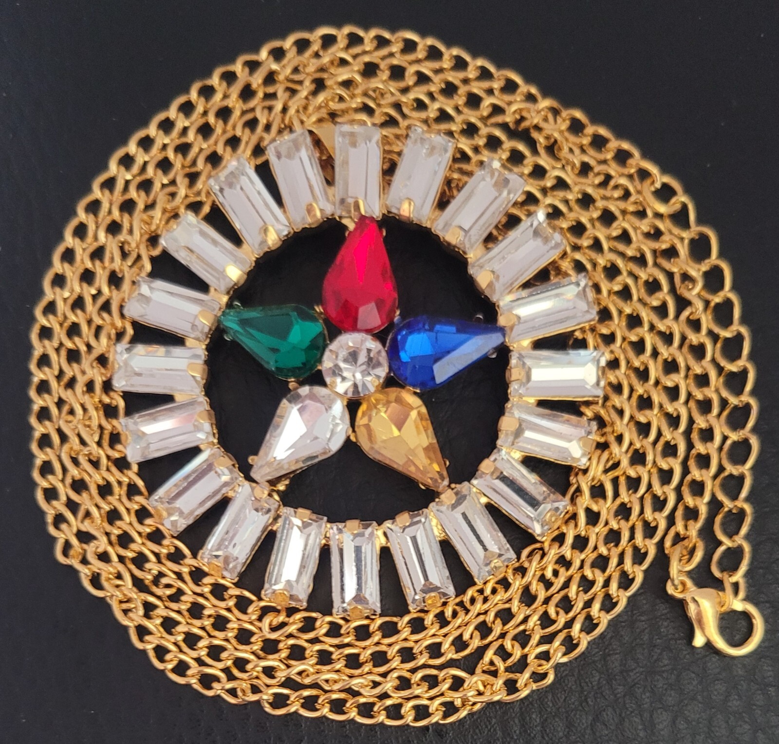 Masonic GOLD OES O.E.S Order Of the Eastern Star Charm Pendant Real ...