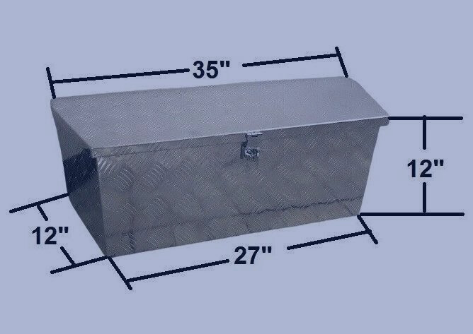 "35""X12""X12"" Aluminum Trailer Tongue Tool Box Pickup Truck Bed ...