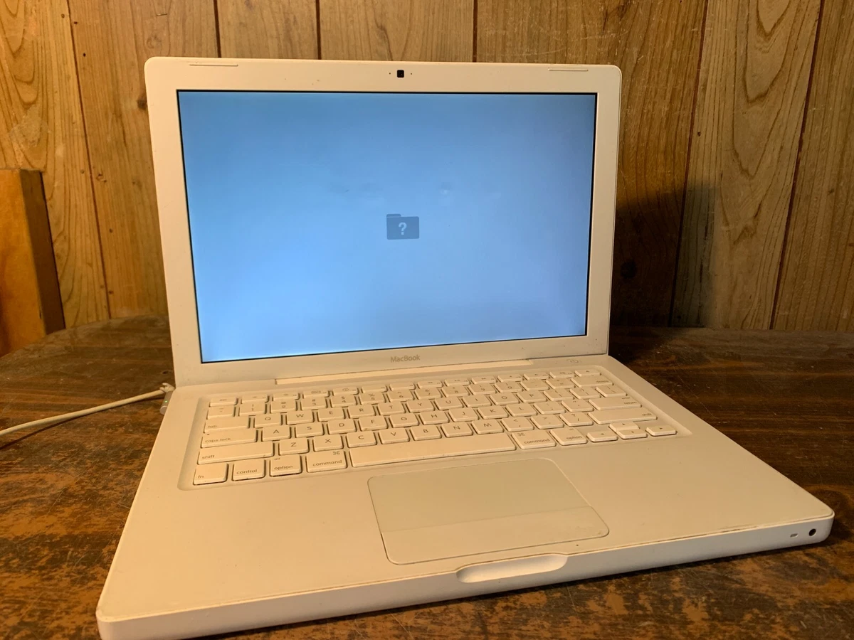 White And Blue Apple Laptop