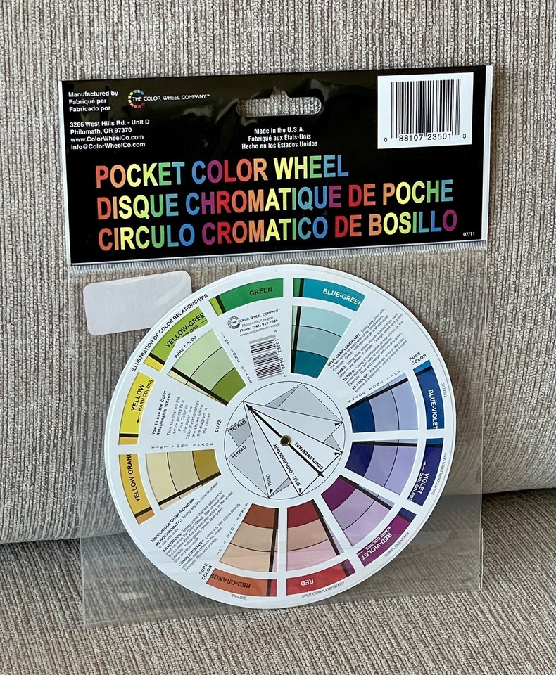 Pocket Color Wheel Watercolor Oil Acrylic Artist Paint Mixing Chart ...