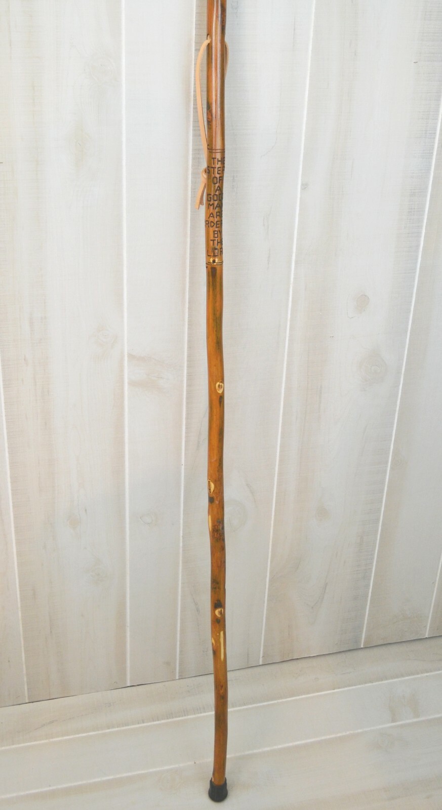 Walking Stick, Bible Verse - Carving - "The Steps of a Good Man are ...