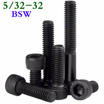 5/32"-32 BSW Grade 12.9 Black Alloy Steel Hex Socket Head Cap Screws ...
