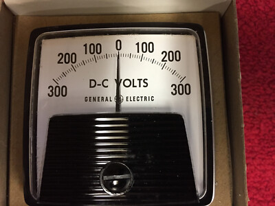 GENERAL ELECTRIC PANEL METER 50-152012RXRX2 300-0-300 DC VOLTS | eBay