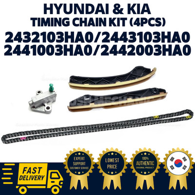 GENUINE OEM Hyundai Kia Timing Chain Kit Tensioner Arm Guide Elantra ...