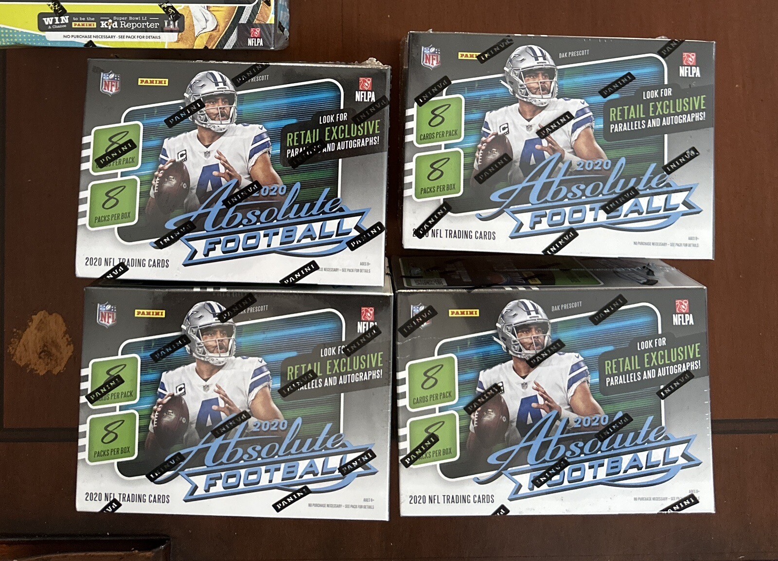 x4 2020 Absolute Football Trading Card BLASTER Box | eBay
