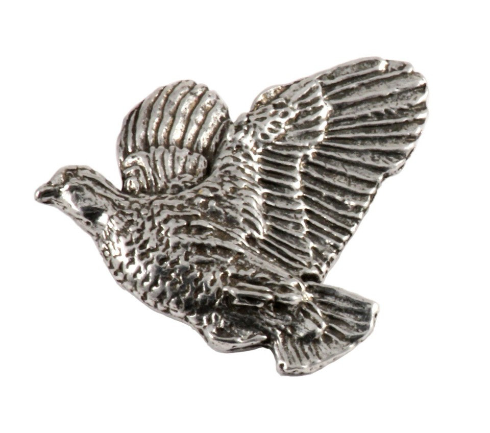 Bobwhite Quail/ California Quail Pin Pewter Bird Pin Brooch or Fridge ...