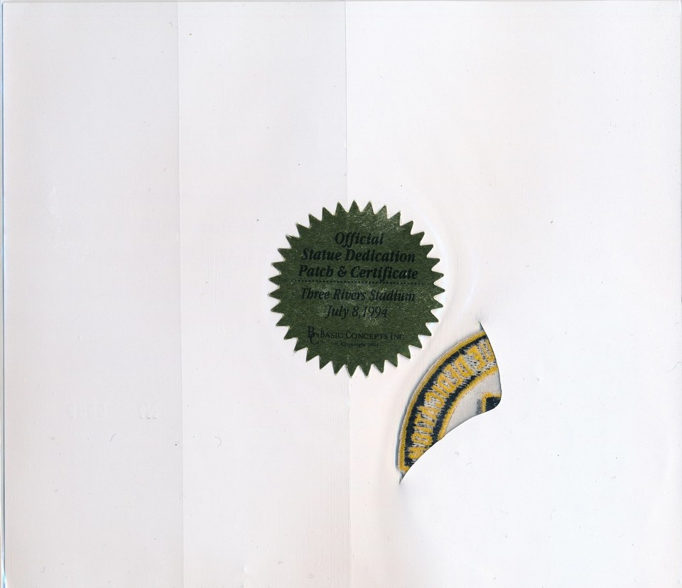 RARE New Roberto Clemente Commemorative Statue Patch Pirates Bucs ...