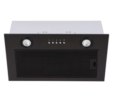 Kitchen Extractor Fan Under Canopy 3 Speed Cooker Hood 50cm Black ...