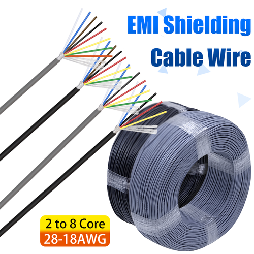 Spiral Shield Cable UL 2547 Multi Core 28 26 24 22 20 18AWG EMI ...