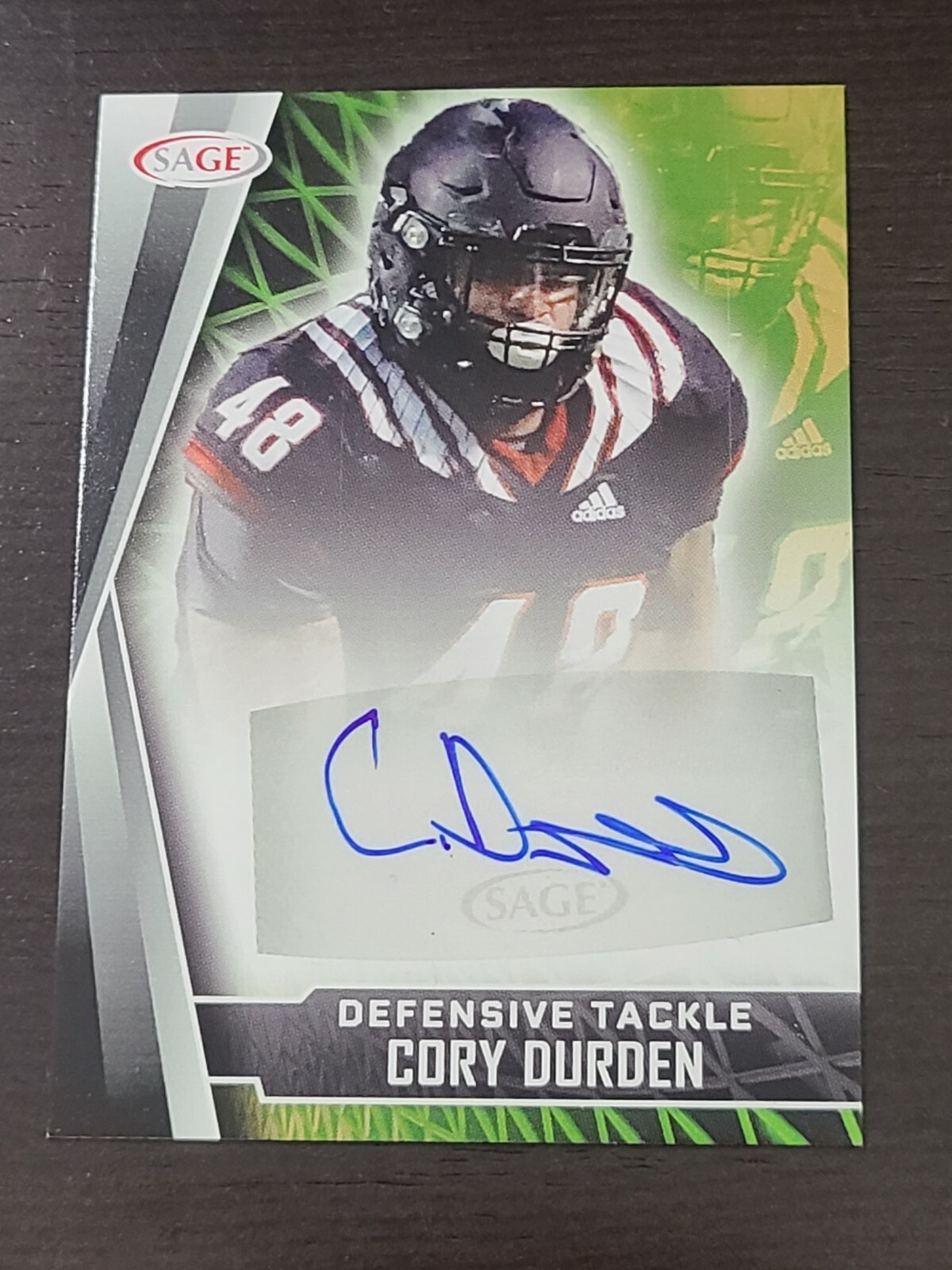 Cory Durden 2022 Sage Autograph RC - North Carolina State Black | eBay