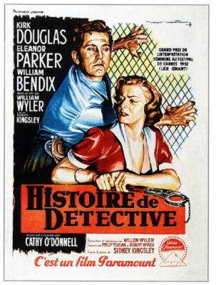 Detective Story Poster Kirk Douglas Eleanor Parker OLD MOVIE PHOTO ...