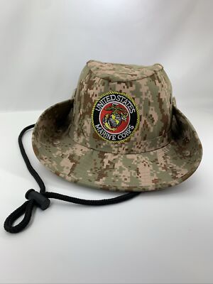 USMC Marine Corps Bucket Hat Hunter L/XL Digital Camo Outback Fishing ...