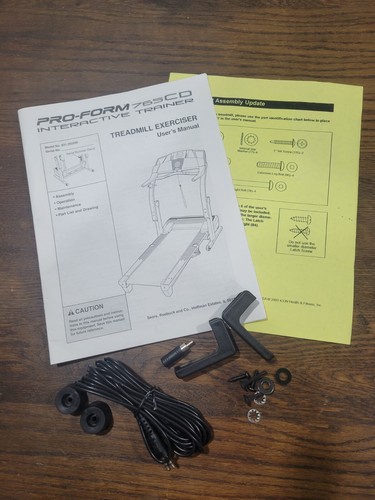 ProForm Treadmill User's Manual and Spare Parts, 765CD Interactive ...