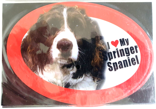 I Love My Springer Spaniel - Dog - UV Coated Popular Pet Magnet Signs ...