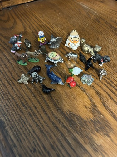 VINTAGE CUTE LOT OF TWENTY TWO DIFFERENT MINIATURE FIGURES WITH FREE ...