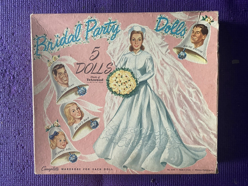 Vintage Original Bridal Party Paper Dolls And Cutouts | eBay