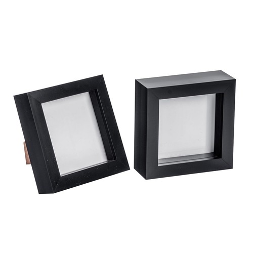Box Picture Frame Deep 3D Photo Display 10x10cm Square Standing Hanging ...