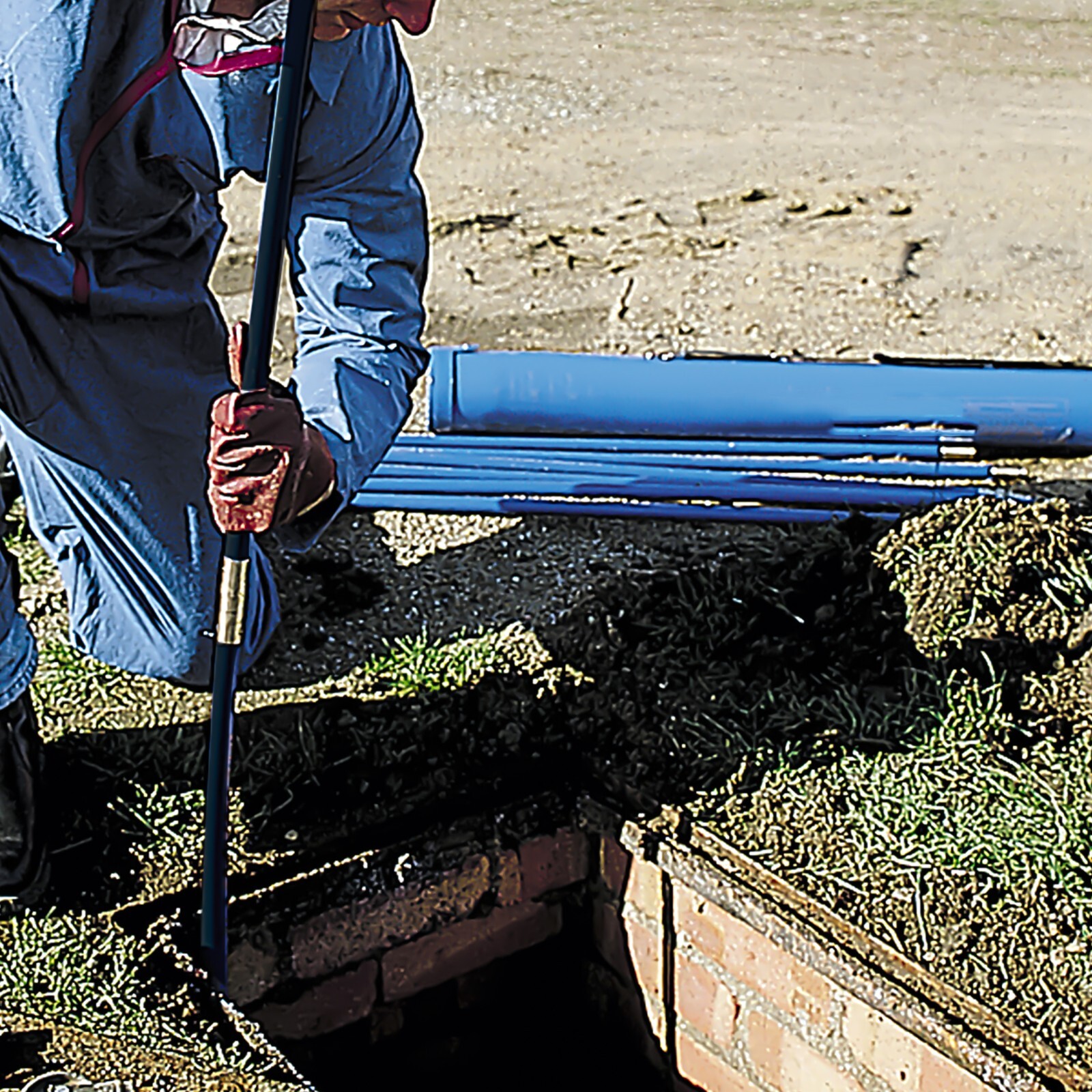 12 x Pcs DRAIN RODS SET Unblock Plunger Worm Screw 9M Drainage Pipes ...