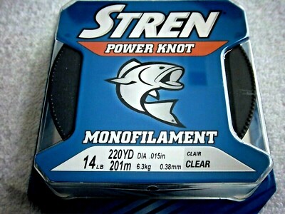 GET 2 PACKS-STREN POWER KNOT MONOFILAMENT LINE 220 YARDS OF 14-LB TEST ...