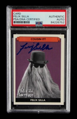 Felix Silla Signed The Addams Family Cousin ITT Trading Card PSA ...