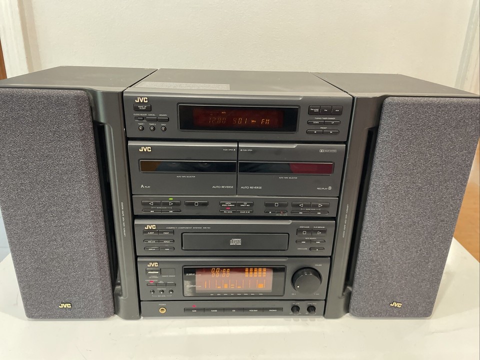 JVC MX-50 Compact Audio Component System CD/Tuner/Dual Cassette | eBay