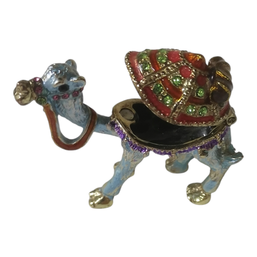 A Masterpiece Of The Shiny Brass Camel Model Colorful Jeweled Desert ...