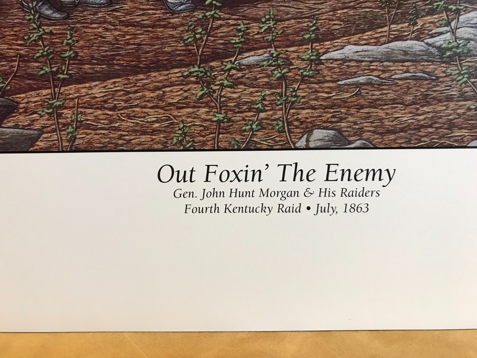 John Warr Limited Edition Civil War Art print Out Foxin' The Enemy ...