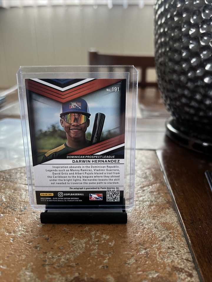 2023 Panini Elite Extra Edition Auto Prime Numbers Darwin Hernandez ...