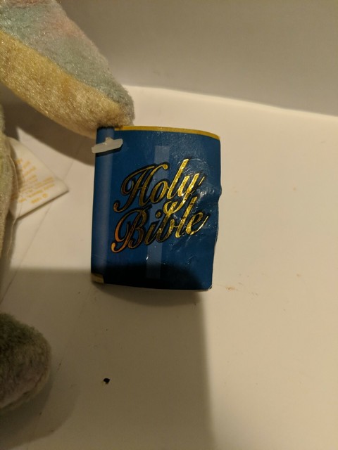 Holy Bears WWJD Remembrance Series 1999 Sheldon Bible Beanie Bear Plush ...