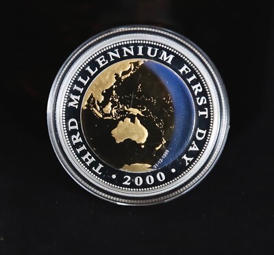 **BEAUTIFUL** Australia 2000 Bi-Metal Millennium Coin **PURE GOLD & SILVER** | eBay Australia