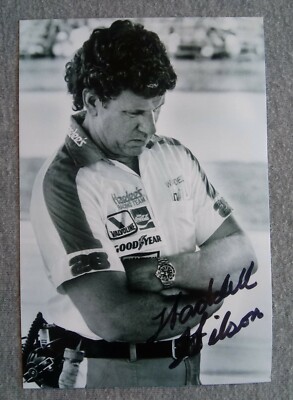 1986 NASCAR GREAT- WADDELL WILSON AUTOGRAPH 4x6 CANDID PHOTO SIGNED ...
