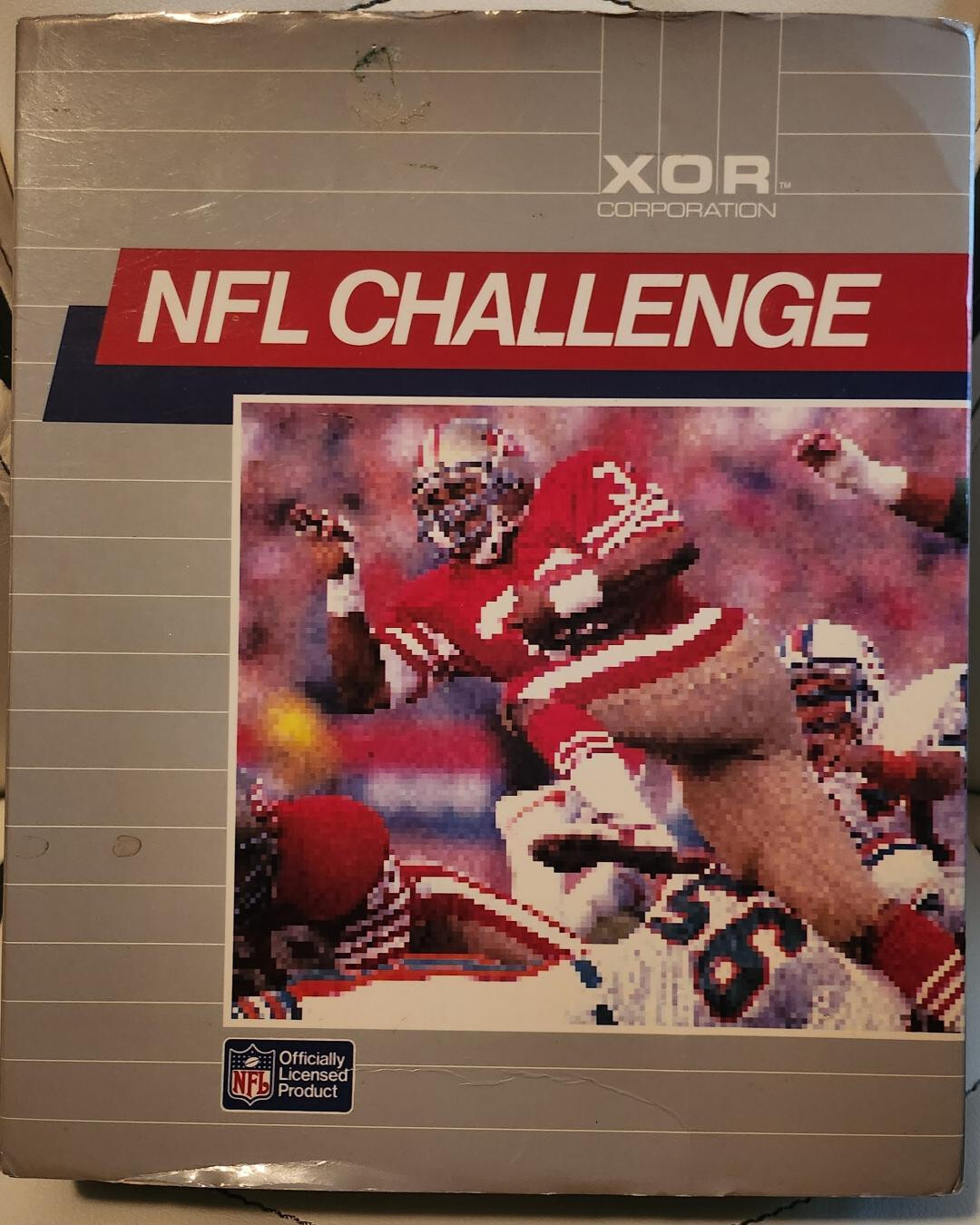 IBM PC Game 1985 NFL Challenge XOR Co Complete Box Disks Manuals Rare ...