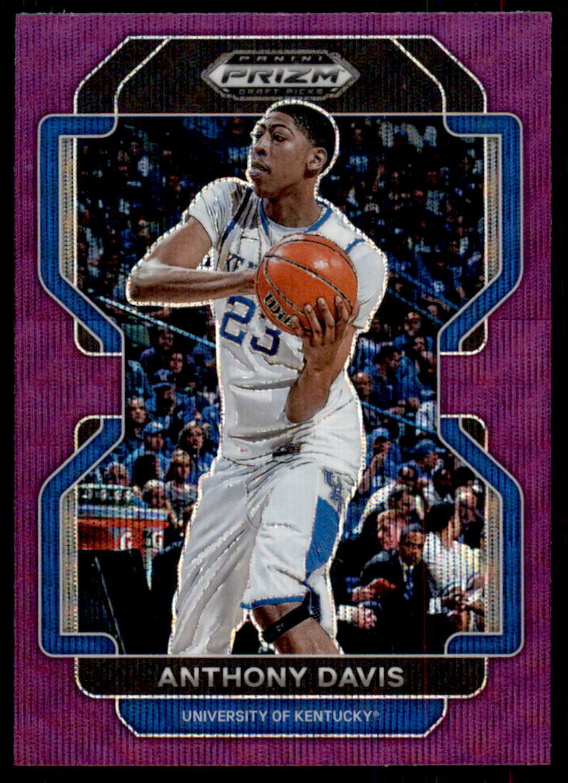 2022-23 Panini Prizm Draft Picks - Anthony Davis #2 Purple Wave Prizm ...