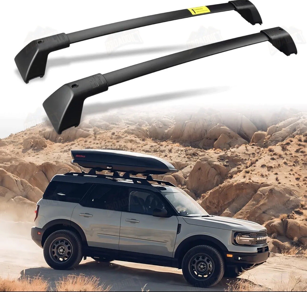 Cross Bars For Ford Bronco Sport Off Road 2021 - 2024 Roof Rack Rails ...